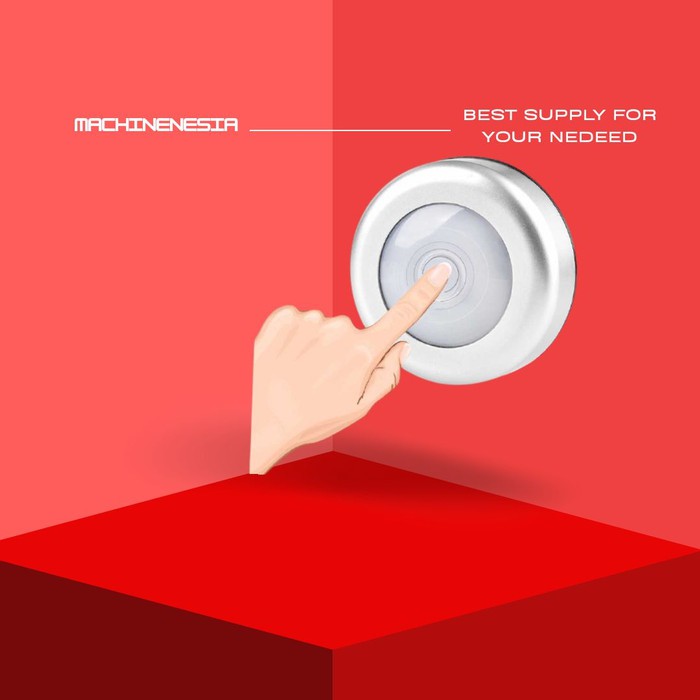 Jual LAMPU LED TEMPEL DEKORASI DINDING KAMAR LEMARI PORTABLE TOUCH ...