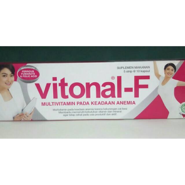 Jual Vitonal - F isi 50 tablet Multivitamin Ibu hamil dan menyusui isi ...