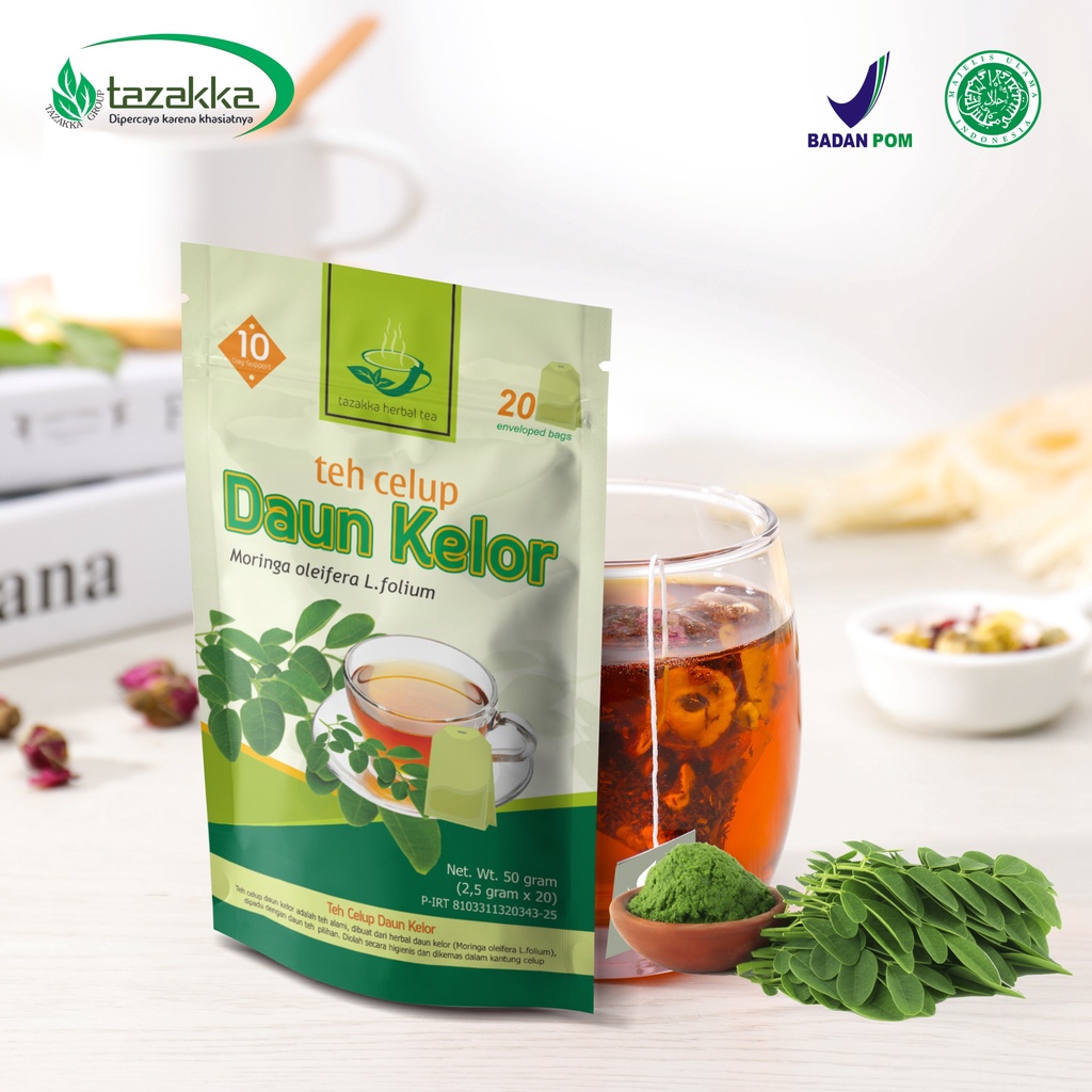 Jual Teh daun kelor Obat Asam Urat Dan Nyeri Sendi Teh Daun Kelor Isi ...