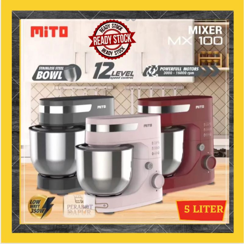 Jual Mito Stand Mixer Mito MX 100 Mito Mixer Roti Kue Mixer Mito 5 ...