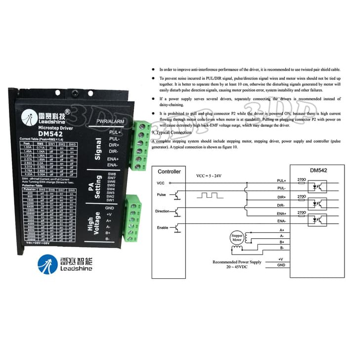 Jual Step Motor Driver Dm542 Leadshine | Shopee Indonesia