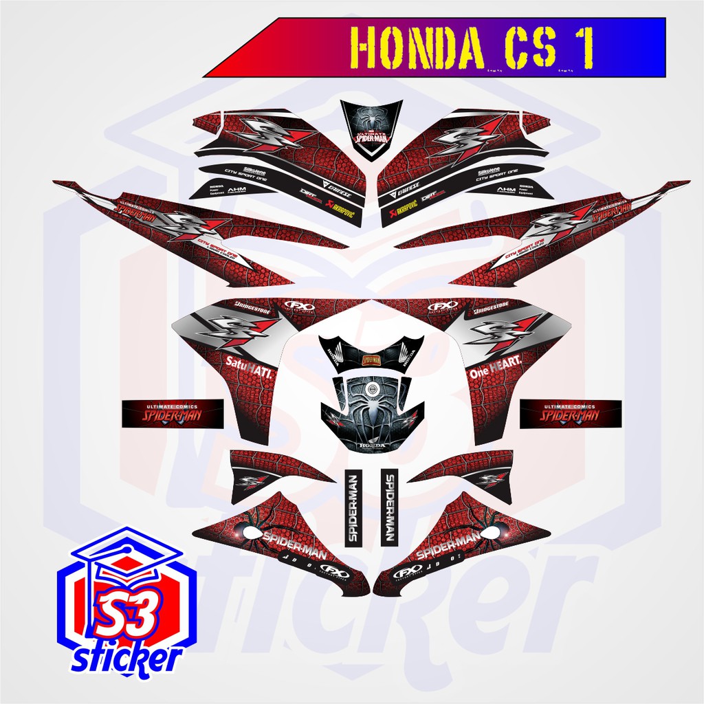 Jual STICKER DECAL MOTOR HONDA CS 1. | Shopee Indonesia