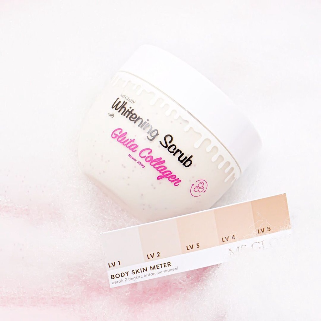 Jual WHITENING SCRUB GLUTA COLLAGEN MS GLOW / SCRUB TUBUH | Shopee ...
