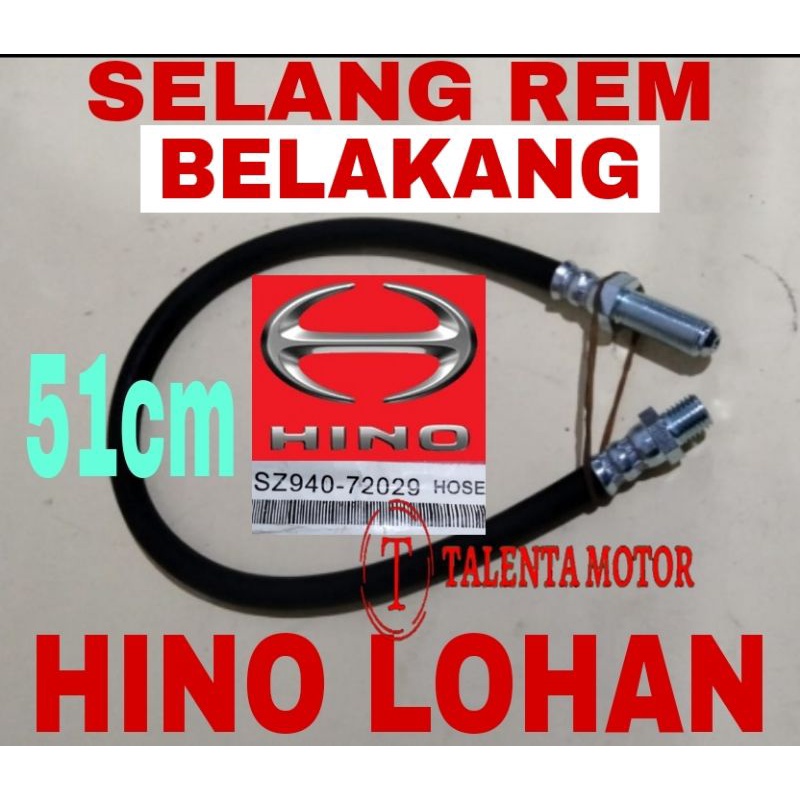 Jual BERGARANSI. SELANG REM RODA BELAKANG HINO LOHAN SLANG REM BLKG ...