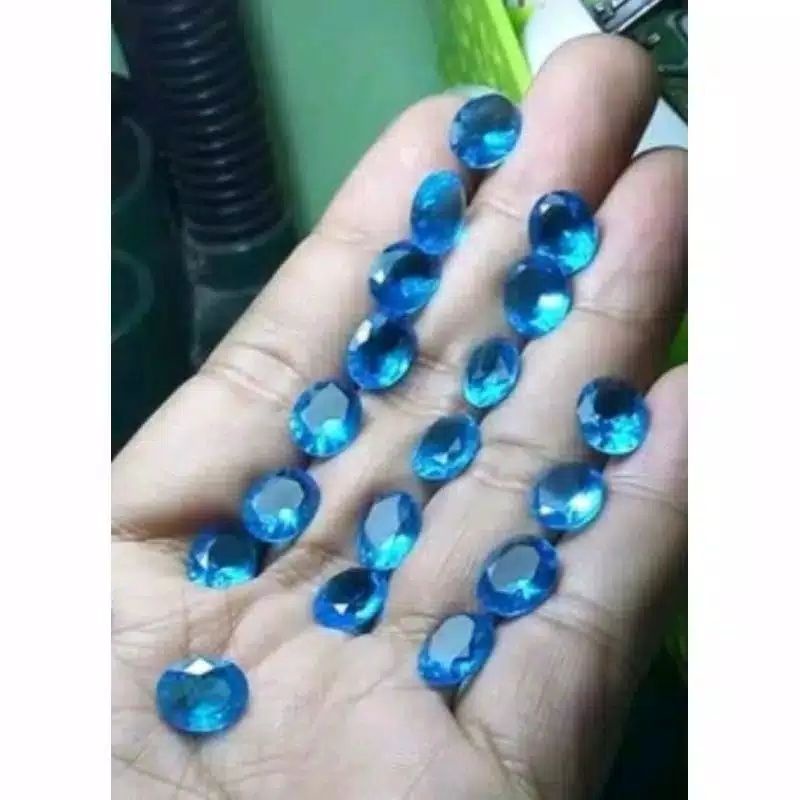 Jual Batu permata blue topas swiss | Shopee Indonesia