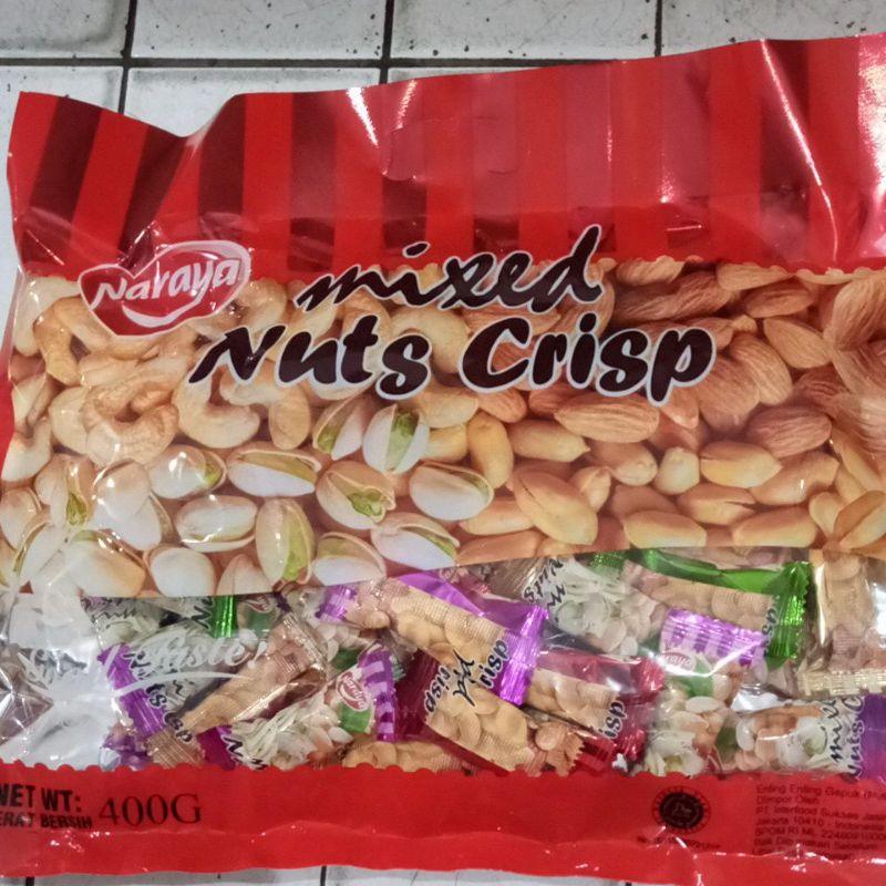 Jual permen mixed nuts crisp naraya 400 gr | Shopee Indonesia