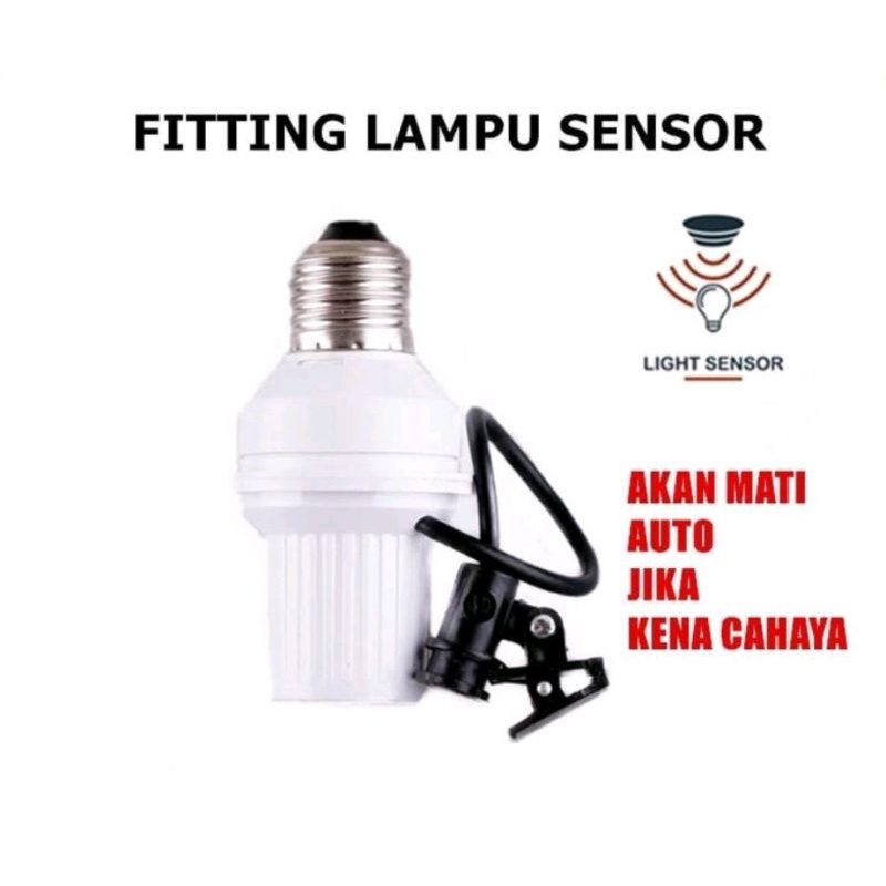 Jual FITTING SENSOR CAHAYA Otomatis siang malam E27 | Shopee Indonesia