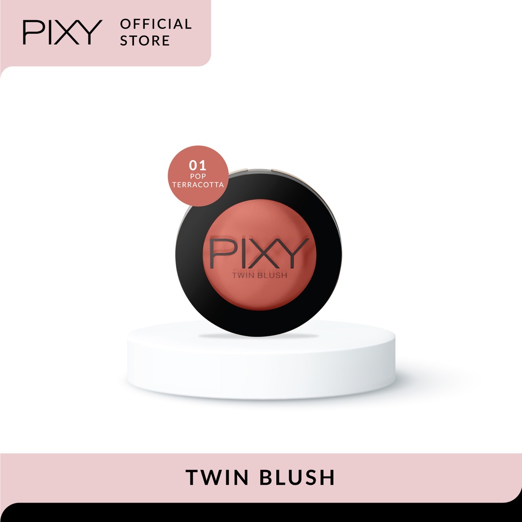 Jual PIXY Twin Blush 01 Pop Terracotta - Cheek and Lips | Shopee Indonesia