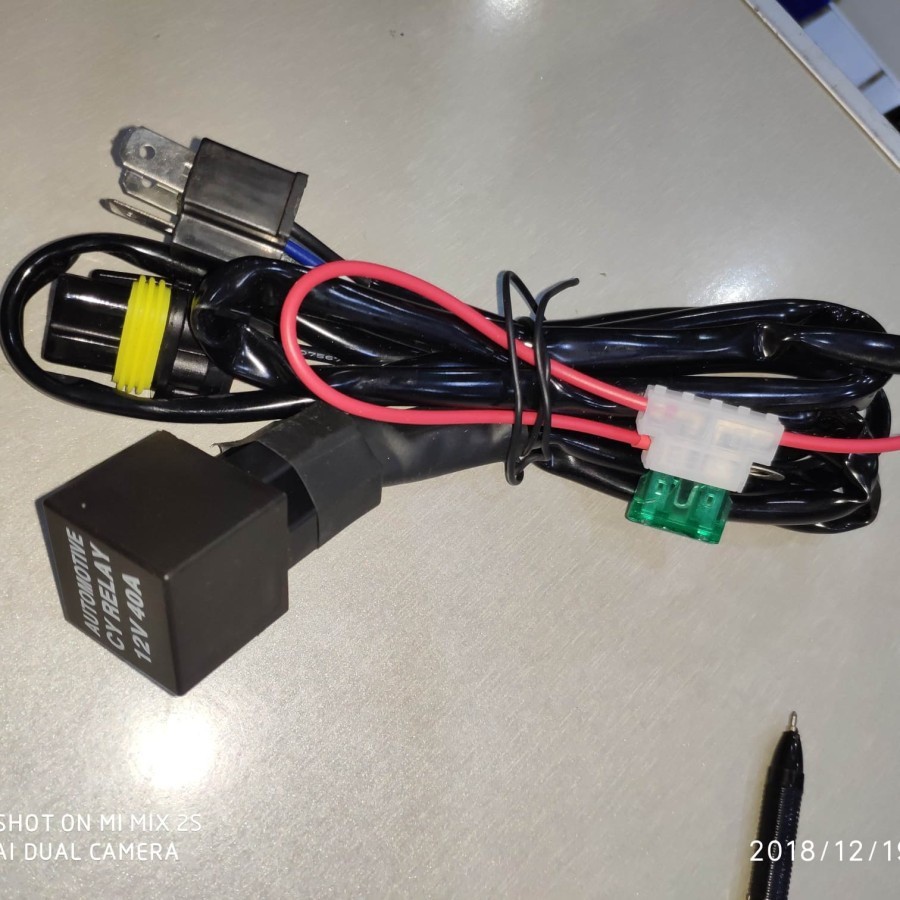 Jual Relay HID Wiring Harness Controller Kabel Set hi-lo HID 1 Lampu ...
