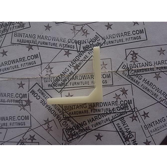 Jual Obral !!! Siku Angle L Putih Cream Plastik Pvc Nilon Siku Plastik ...