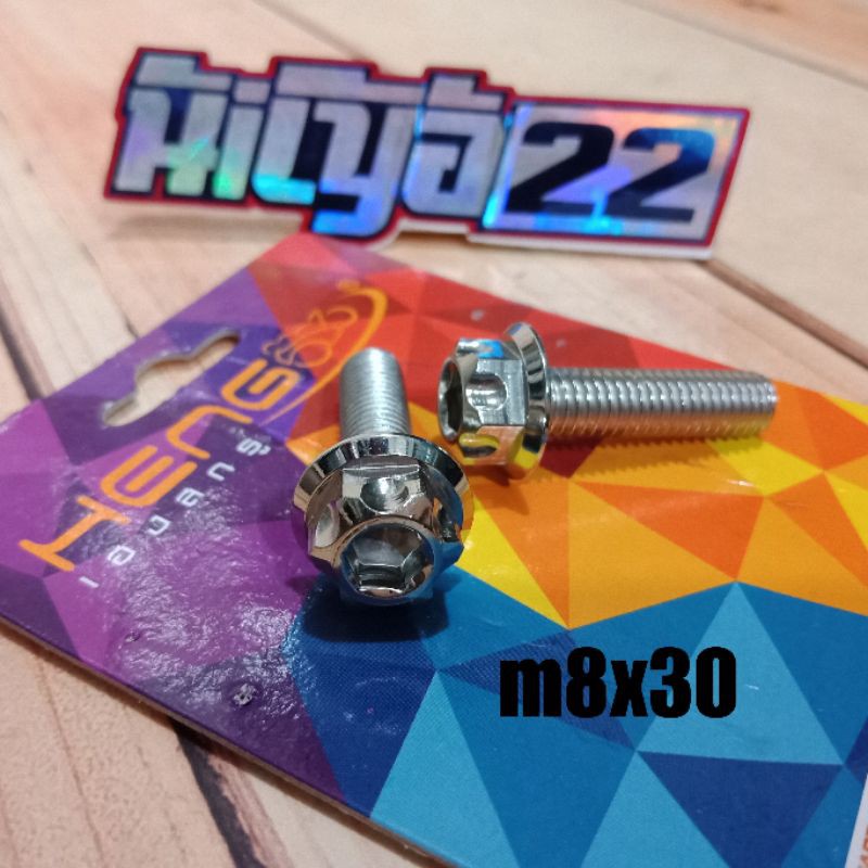 Jual baut 12 probolt 8x30 stainless model GS1 gear 2 kunci by heng ...