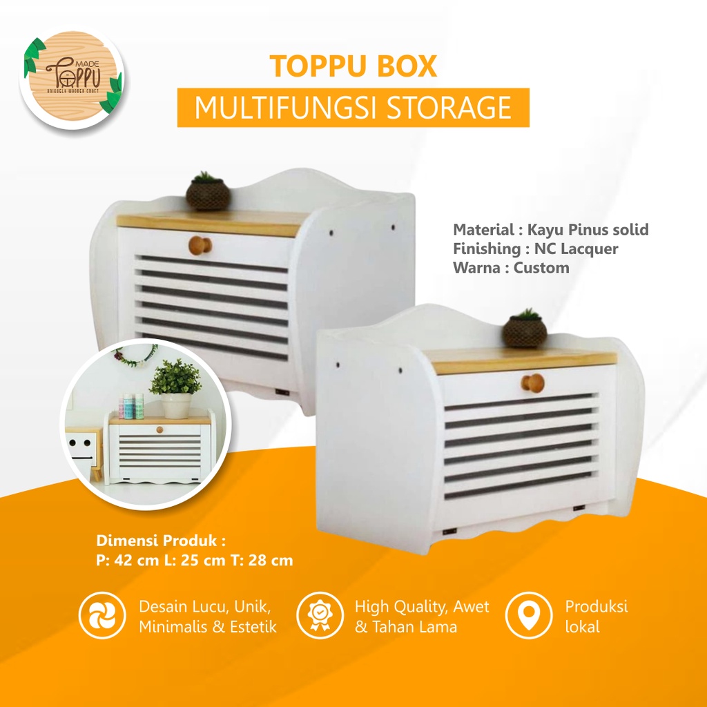 Jual Kotak Box Tempat Rak Storage Penyimpanan Serbaguna Multifungsi ...