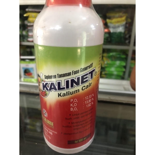 Jual suplemen Tanaman Fase generatif Kalium cair KALINET 500ML | Shopee ...