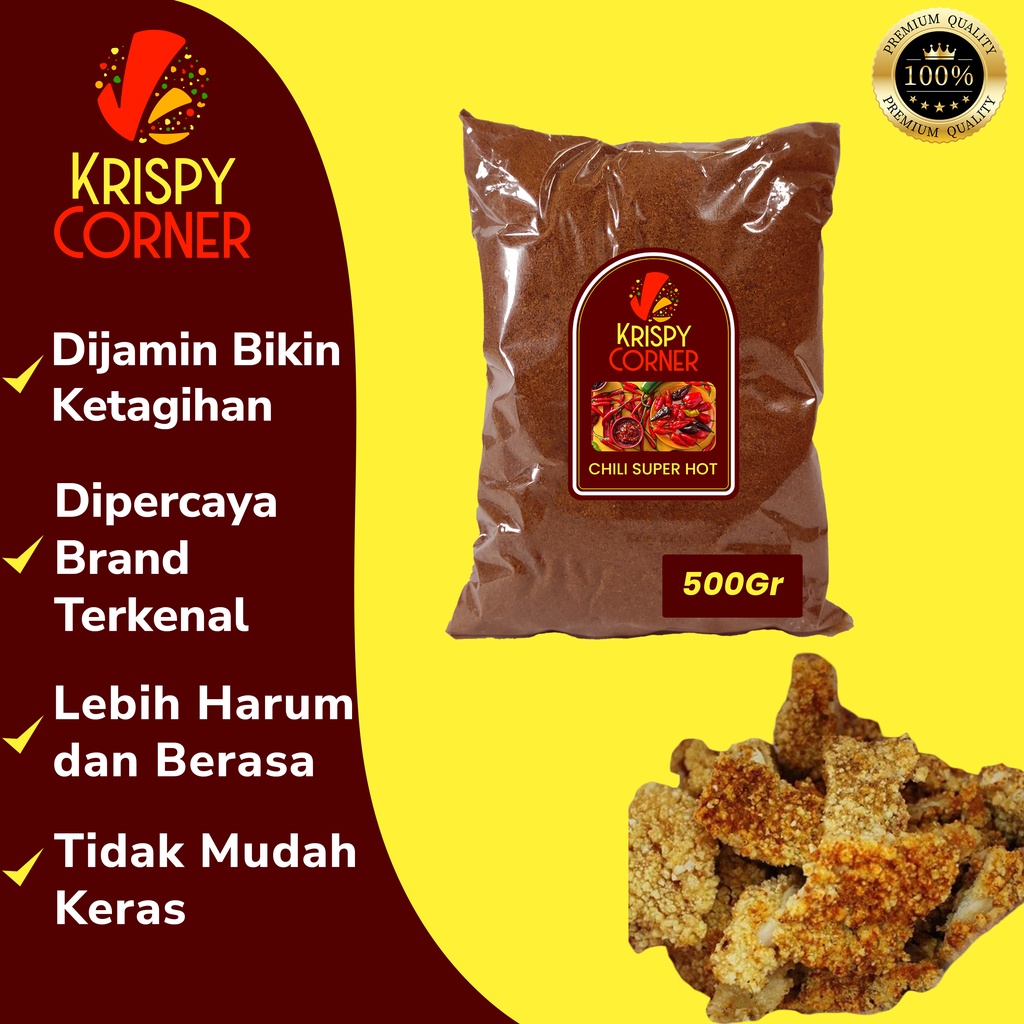 Jual Bumbu Tabur Cabe Super Pedas Penyedap Aneka Snack Ayam Jamur ...