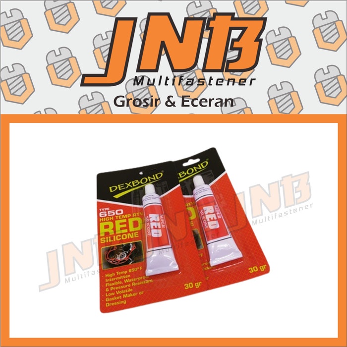 Jual Red Silicone 30gr - Lem Merah - Lem Packing - Lem Gasket - Red ...