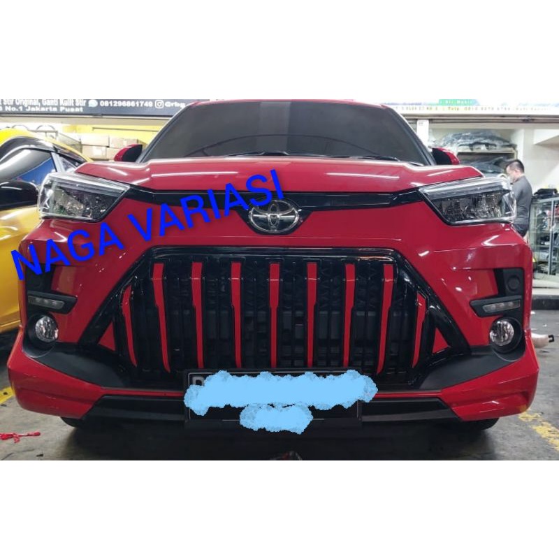 Jual GRILL TOYOTA RAIZE LIST MERAH GRILL RAIZE 2021 2022 | Shopee Indonesia