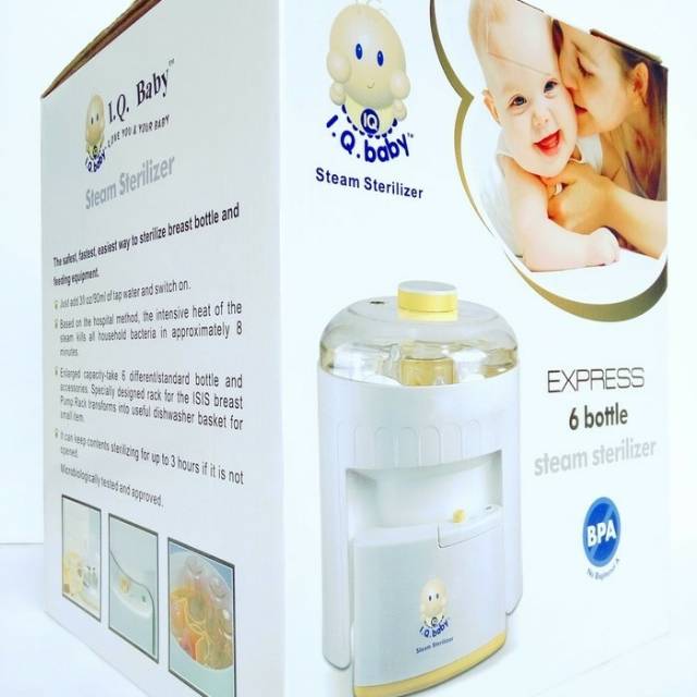 Jual IQ Baby Express 6 Bottle Steam Sterilizer | Shopee Indonesia