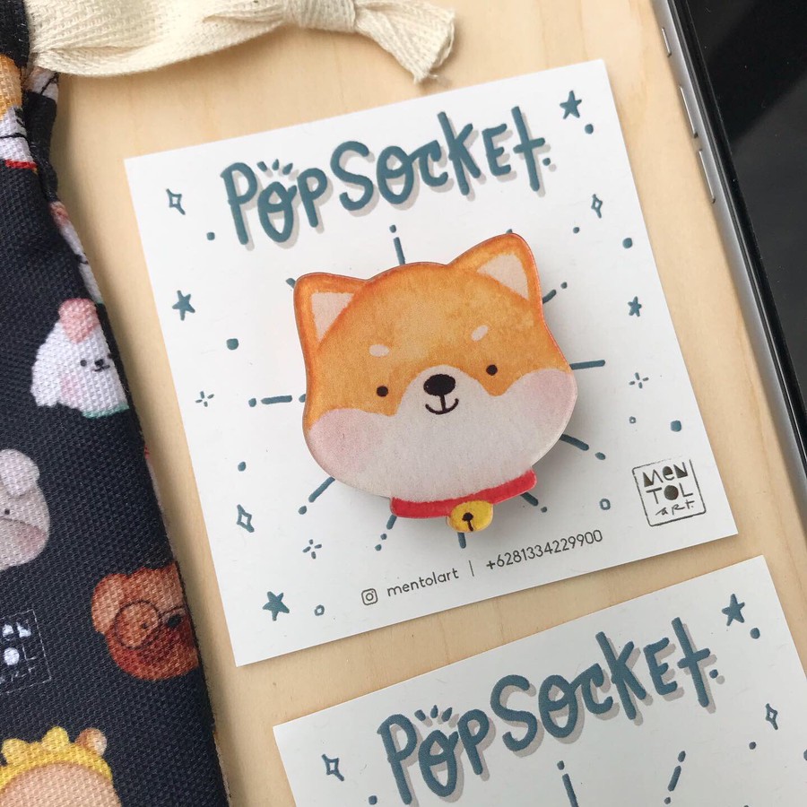 Jual [Artopia] Pop Socket Animals Series by MENTOL ART / Popsocket ...