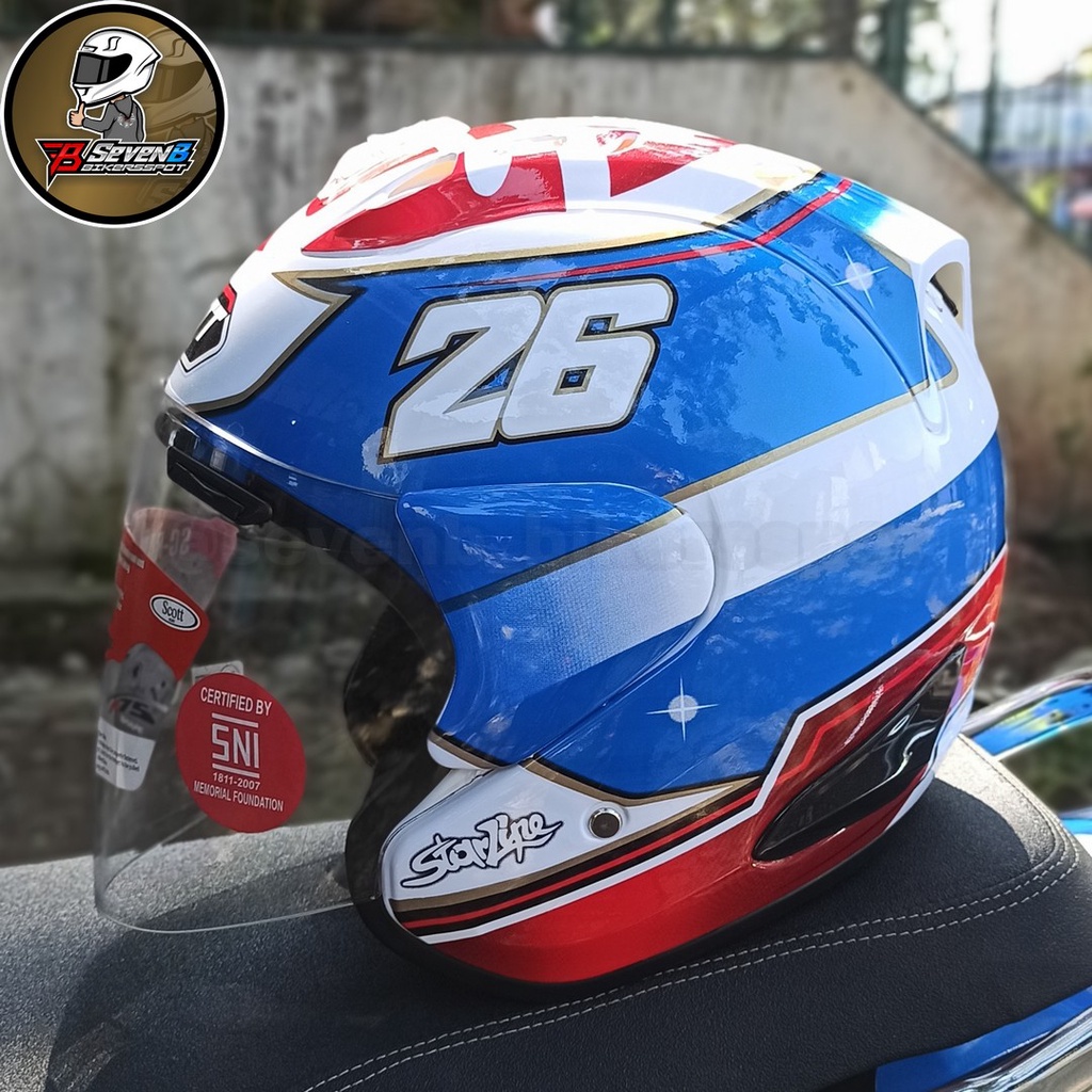 Jual HELM SCOTT VZ RAM R4 R5 MOTIF POLOS WARNA DOFF MATT GLOSS GLOSSY ...