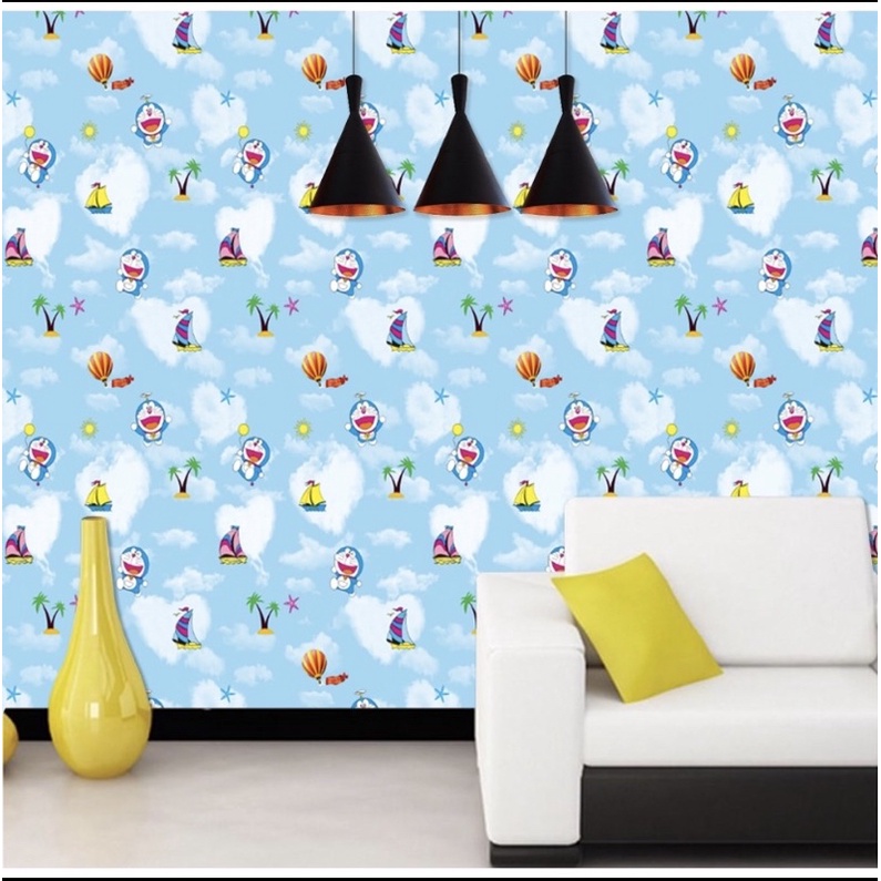 Jual Wallpaper Doraemon Awan 45 cm x 10 meter | Shopee Indonesia