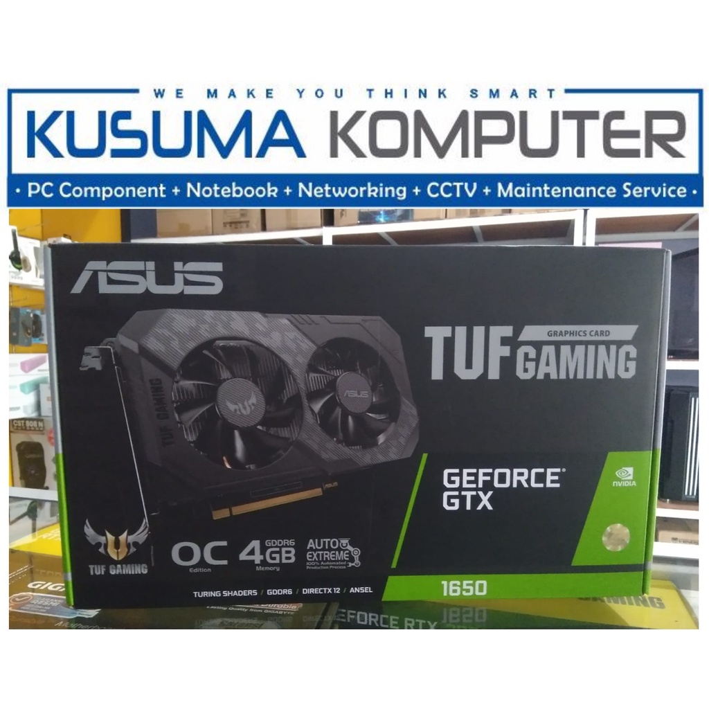 Jual ASUS TUF Gaming GeForce GTX 1650 V2 OC Edition 4GB GDDR6 | Shopee Indonesia