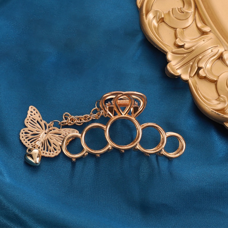 Jual [COD]Jepit Rambut Kupu-kupu Logam Wanita Temperamen Hiu Korea Klip ...