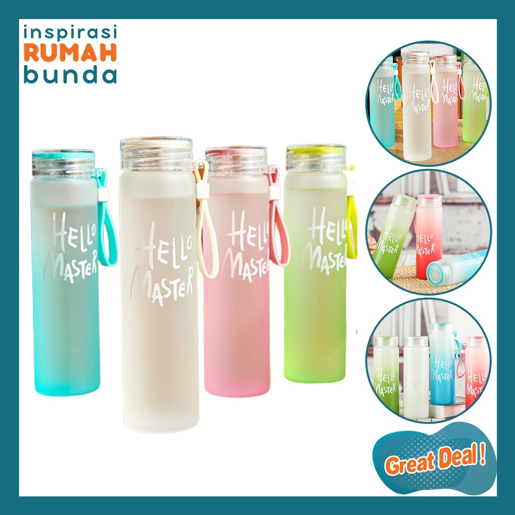 Jual Tempat botol Hello Master NO POUCH unik Termos Tumbler Kaca Botol ...