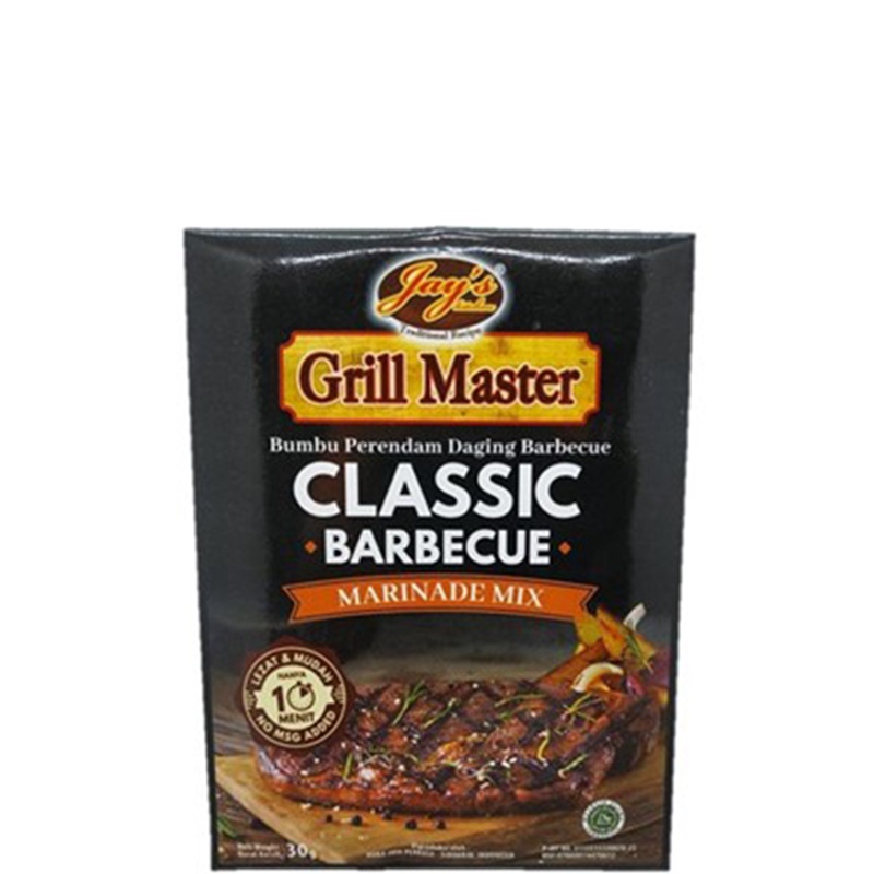 Jual Jay's Grill Master Classic Barbeque Marinade Mix 30 gr | Shopee ...