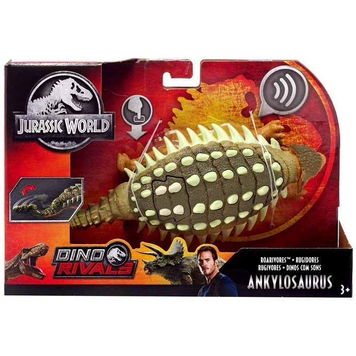 Jual Jurassic World Roarivores Ankylosaurus Mattel Electronic Figure ...