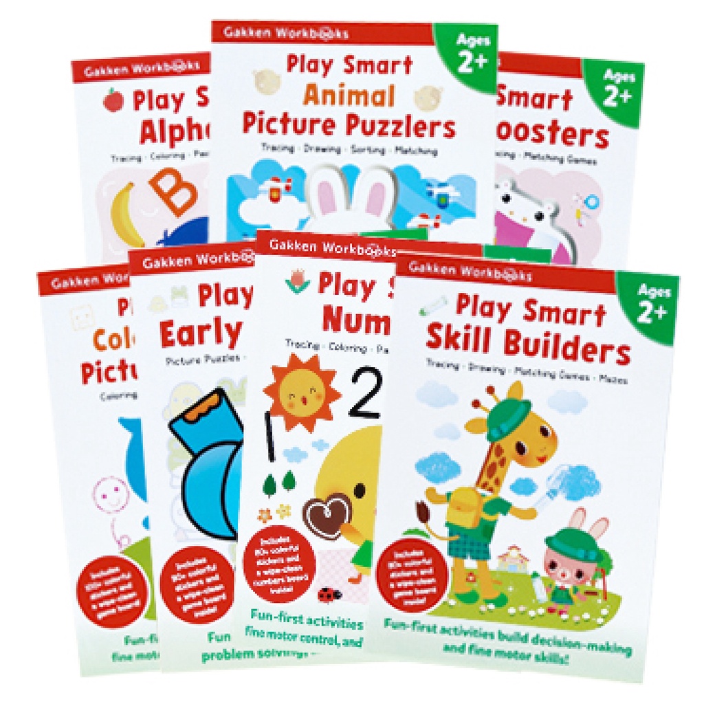 Jual Gakken Workbook Play Smart Ages 2+ | Buku Aktivitas Anak Usia 2 Tahun | Activity Book Anak ...