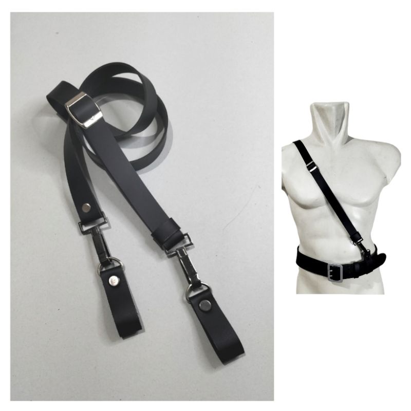 Jual Sabuk Silang Bahu HITAM Cross Shoulder Strap Belt Officer Jerman ...