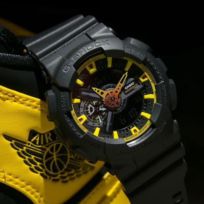 Jual Jam Tangan Pria Casio G-Shock GA-110 Black List Yellow Original BM ...