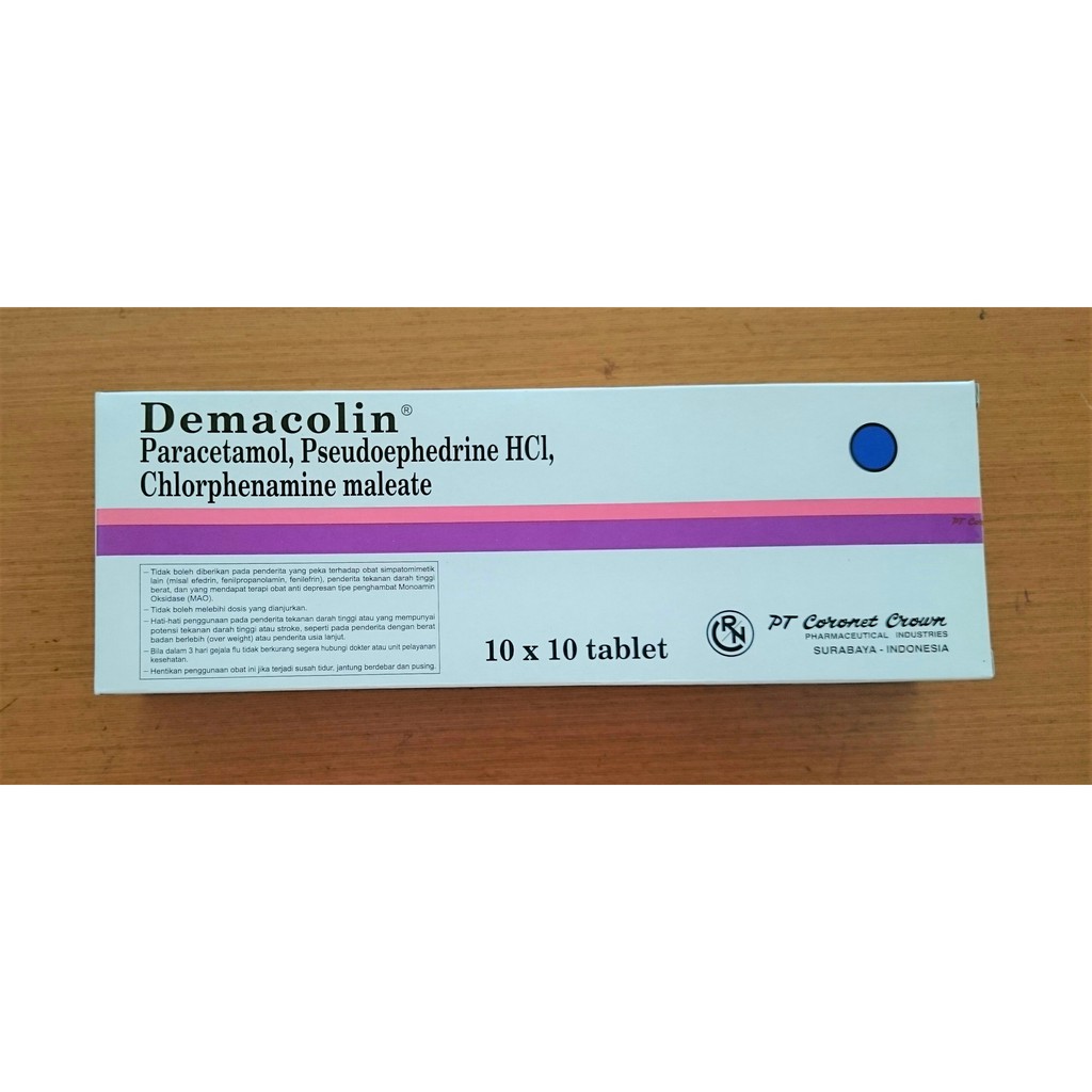 Jual Demacolin Tablet Box @100 Tablet | Shopee Indonesia