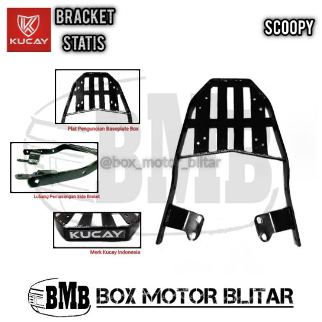 Jual Breket / Bracket / Behel / Dudukan Box Motor Kucay Statis Honda ...