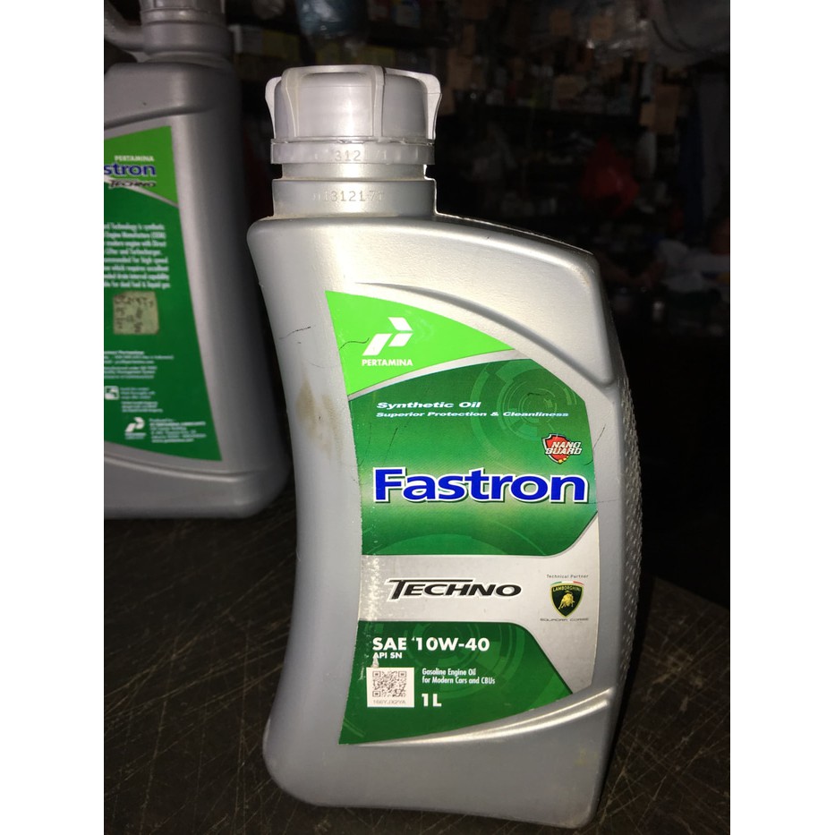 Jual 1 Botol Oli Mesin Pertamina Fastron Techno SAE 10W-40 (1 Liter ...