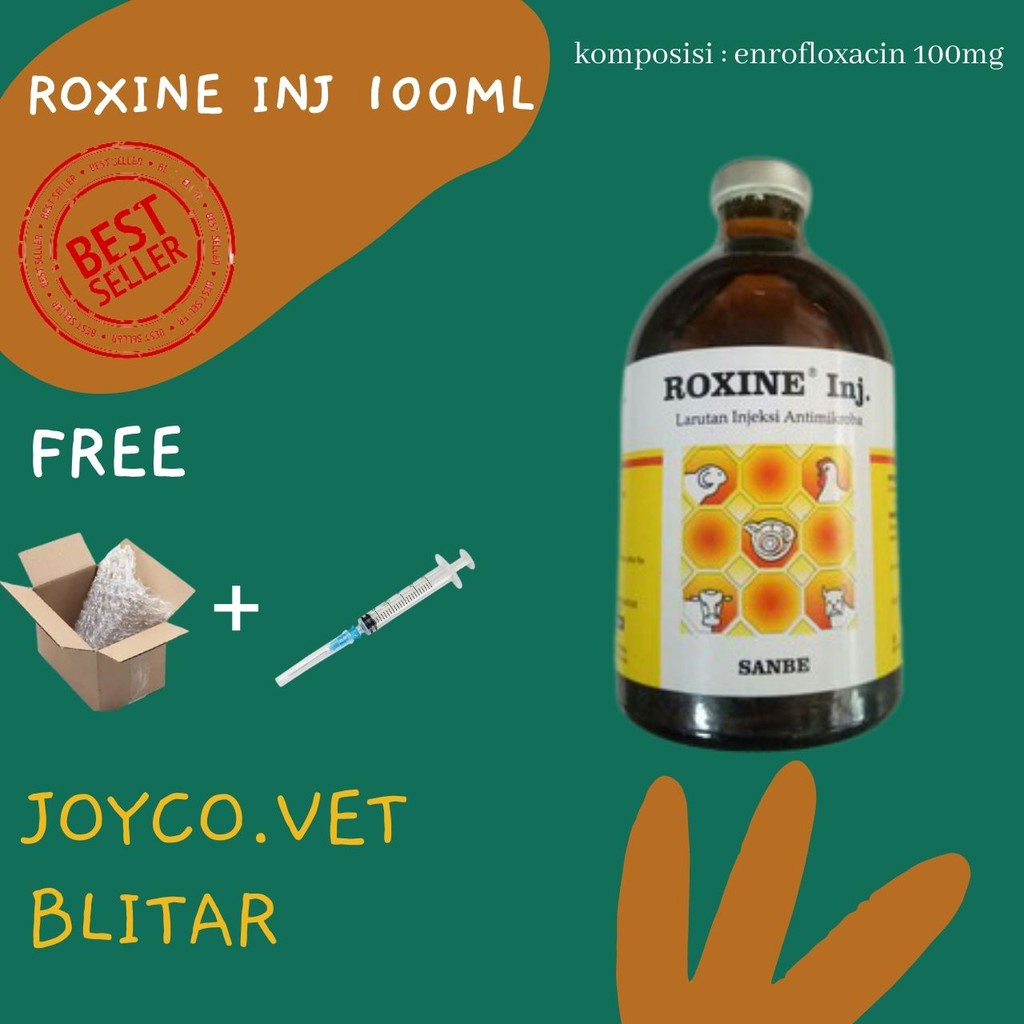 Jual ROXINE Inj 100ml Sanbe Obat Antibiotik infeksi Ternak ayam sapi ... Jual ROXINE Inj 100ml Sanbe Obat Antibiotik infeksi Ternak ayam sapi ...
