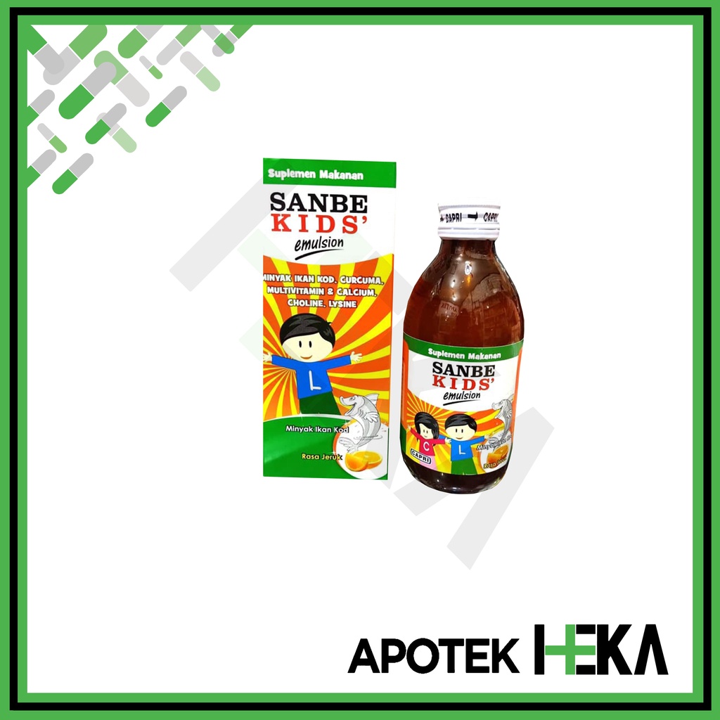 Jual Sanbe Kids Emulsion 200 ml - Sirup Minyak Ikan Kod | Shopee Indonesia