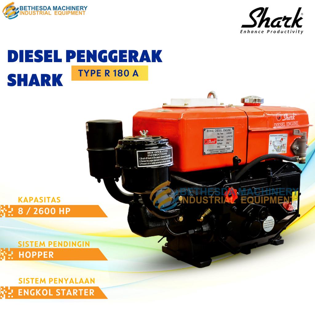 Jual Diesel Engine SHARK R 180A 8 HP - Mesin Penggerak 8HP / 8PK serbaguna | Shopee Indonesia