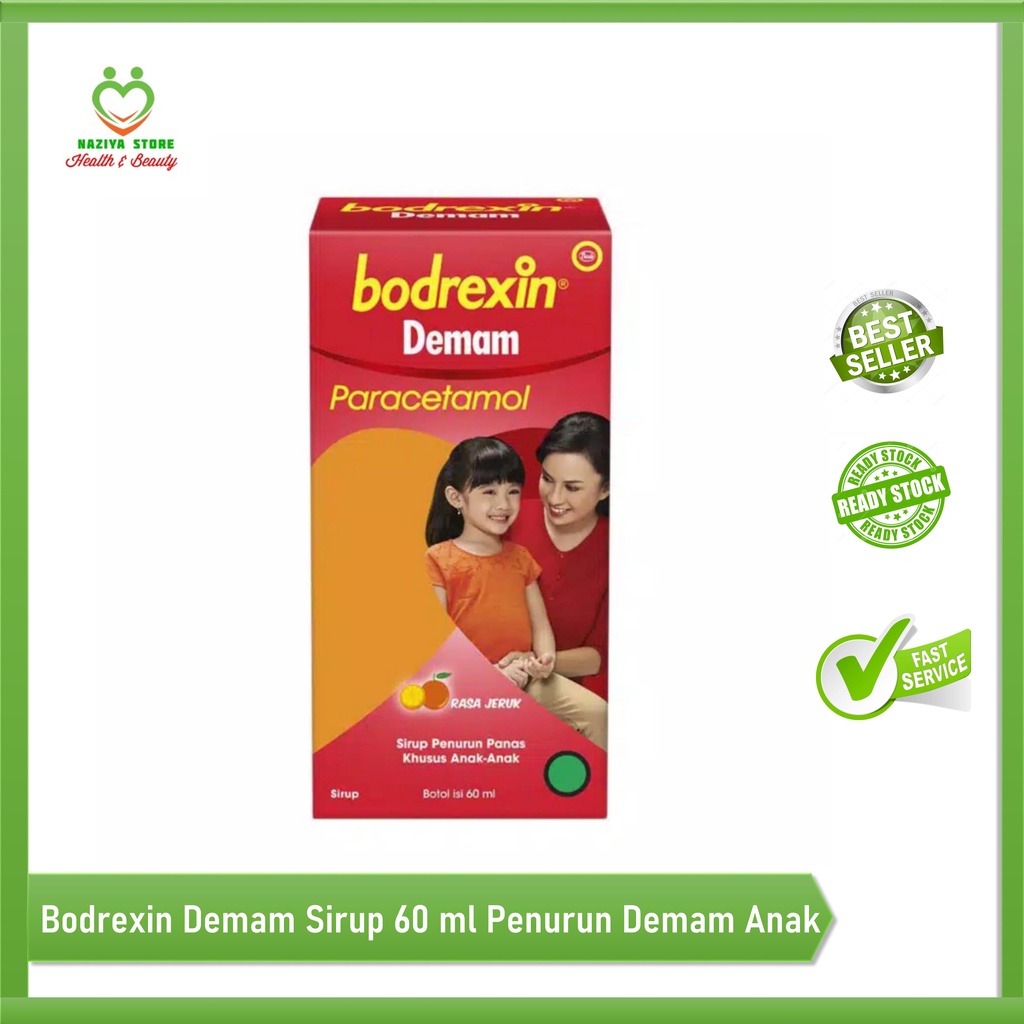 Jual BODREXIN Demam Syrup 60 ml Penurun Demam anak | Shopee Indonesia