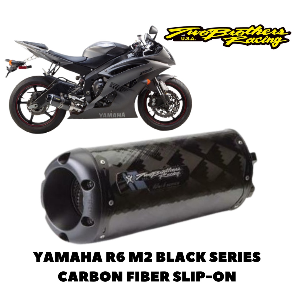 Jual Two Brothers Racing Knalpot M2 Black Carbon Fiber Slip On 005-1460407V-B / Motor Exhaust ...