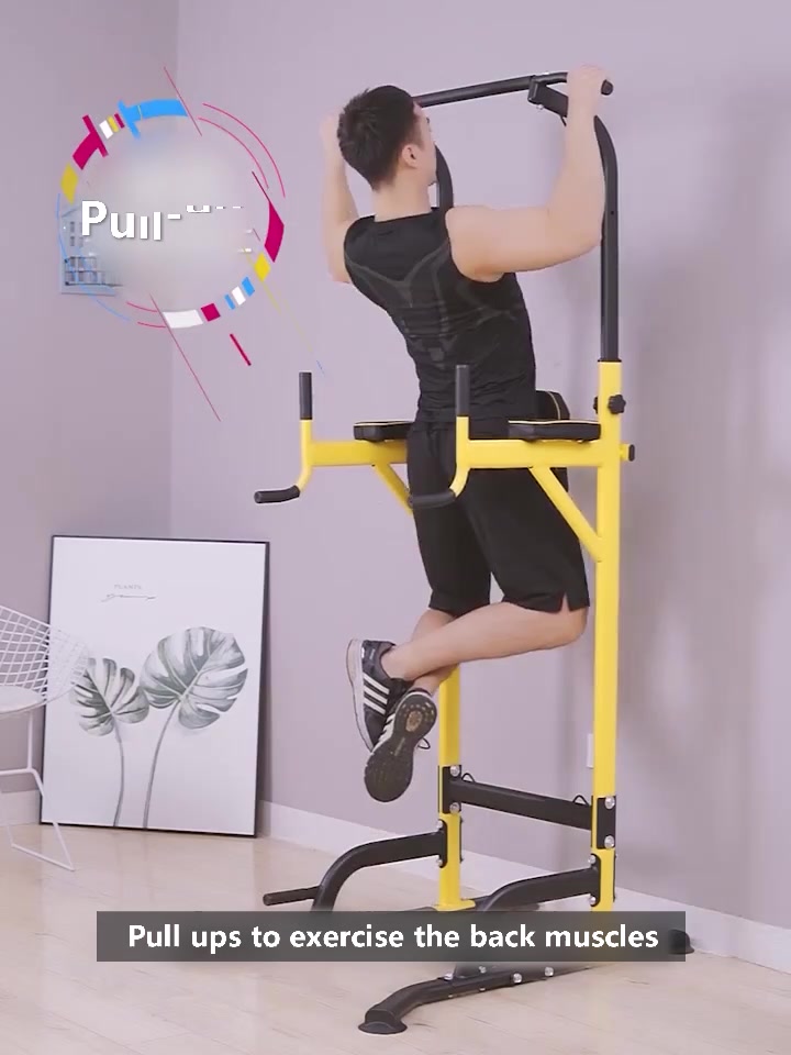 Jual Multi-Function Power Tower,Adjustable Height Pull up Station PULL ...