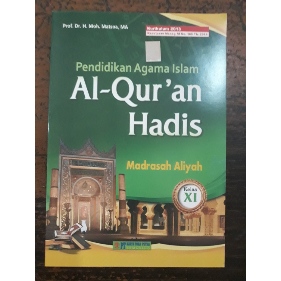 Jual Buku siswa Alquran hadis madrasah aliyah kelas 11 Toha putra | Shopee Indonesia