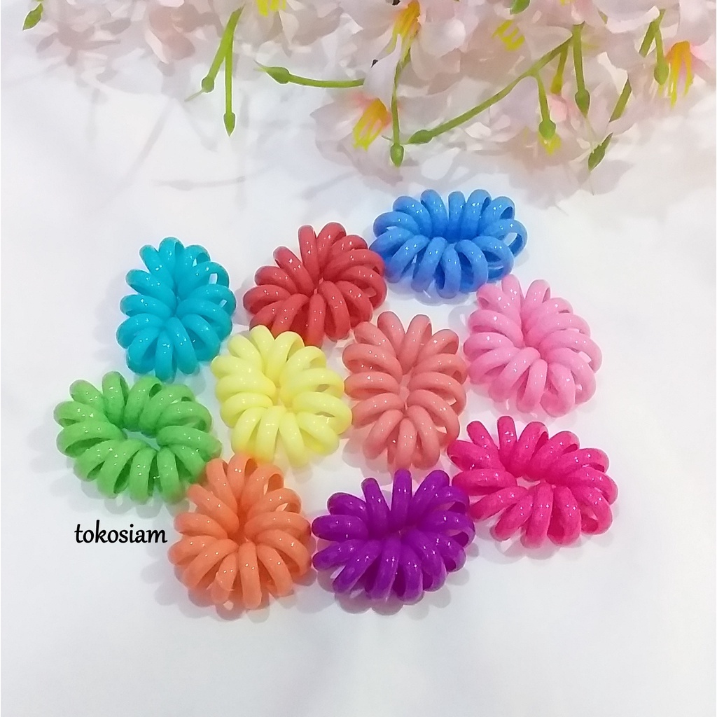 Jual Kuncir Spiral Satuan Random real pict | Shopee Indonesia
