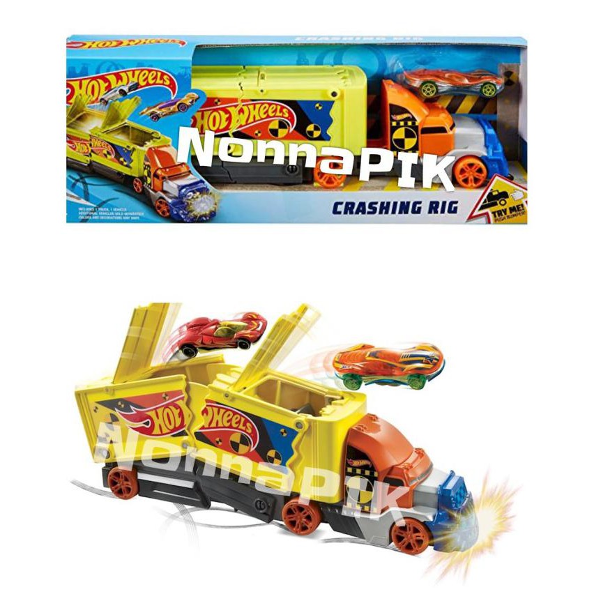 Jual Multazamonlineshop | Hot Wheels Super Stunt Transporter - Crashing ...