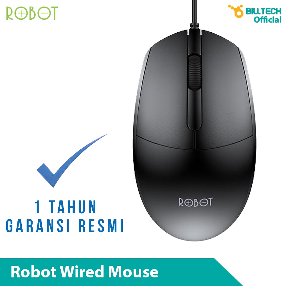 Jual Robot M120 1000DPI Wired Mouse Black | Shopee Indonesia