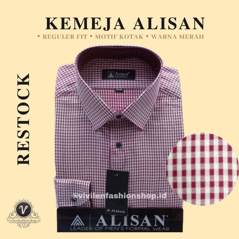 Jual Kemeja Alisan Kotak Baru Reguler Fit dan Slim Fit Lengan Panjang ... Jual Kemeja Alisan Kotak Baru Reguler Fit dan Slim Fit Lengan Panjang ...