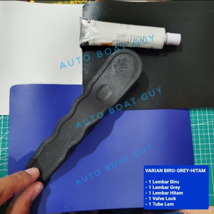 Jual Kit Lem Penambal Perahu Karet PVC LCR - Set Tambal Bocor Boat ...