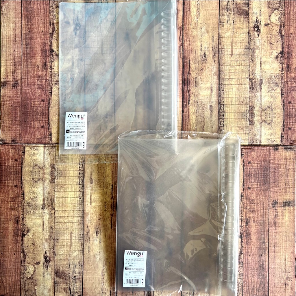 Jual Map Binder A5 Wengu Transparant Ring Plastik - Binder Note 20 Ring ...