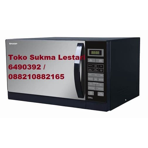 Jual Microwave Sharp R-728(K)In (Warna Hitam, Bisa Grill/Panggang ...