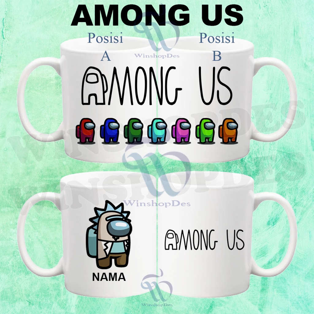 Jual MUG CUSTOM LUCU ANIMASI AMONG US | Shopee Indonesia
